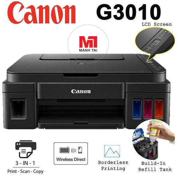Đánh Giá Ưu Nhược Điểm Máy In Canon G3010 - Mực in Mạnh Tài