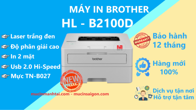 Máy In Brother 2100D - Mực in Mạnh Tài